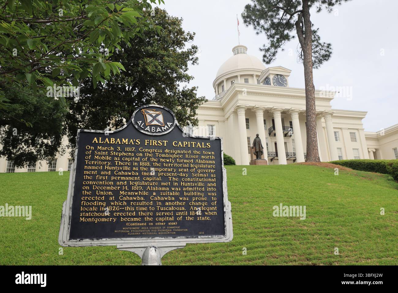 Alabama State Capitol, on Capitol, formerly Goat Hill, in Montgomery ...