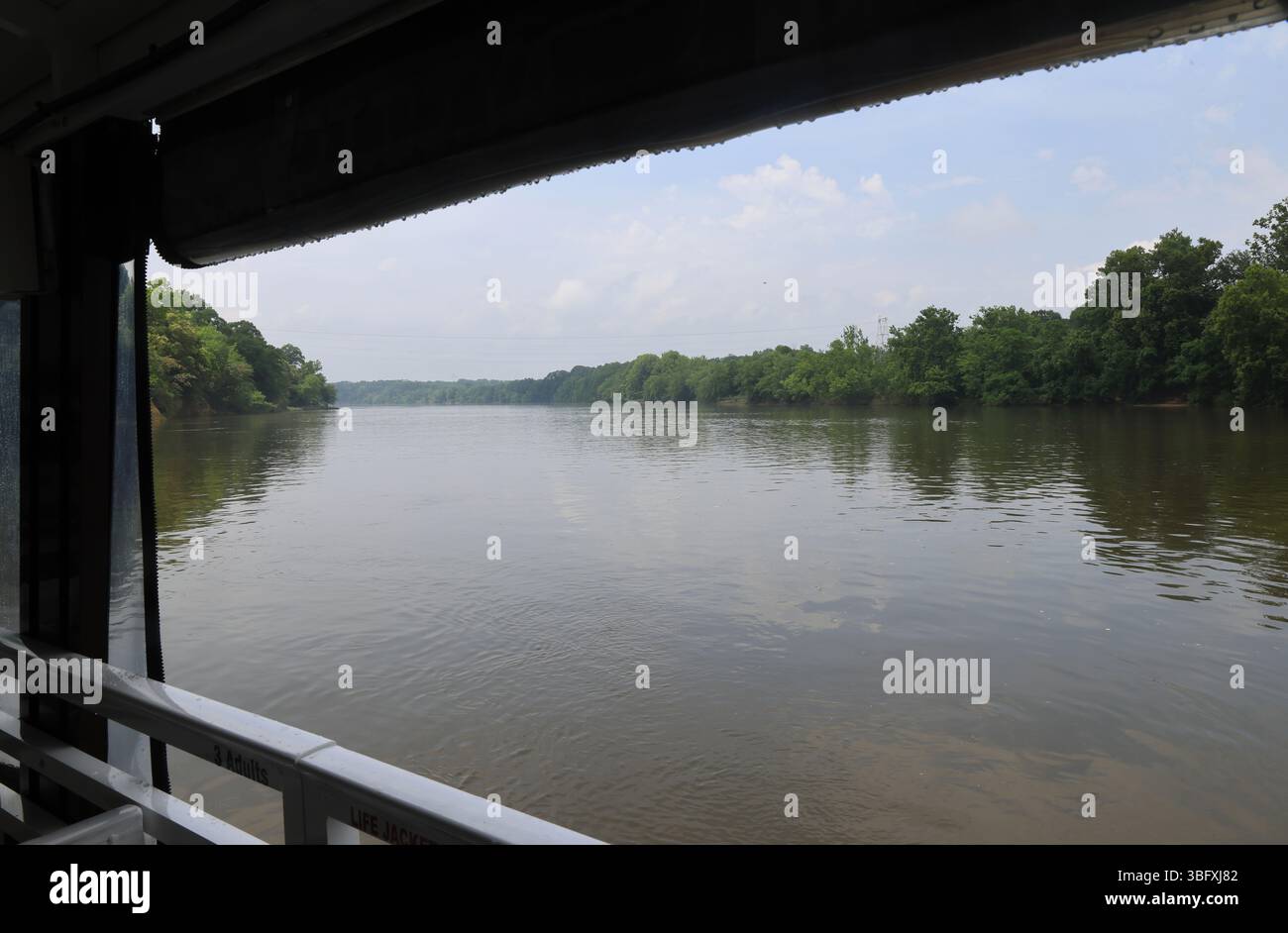 Views of the Alabama River from the boat that follows in the path of ...