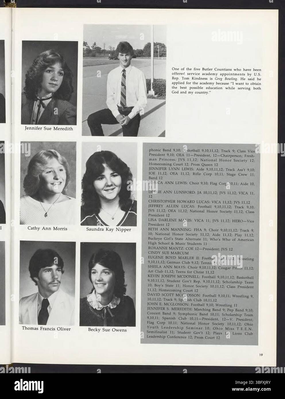 The 1983 Edgewood High School yearbook, The Image, features senior ...