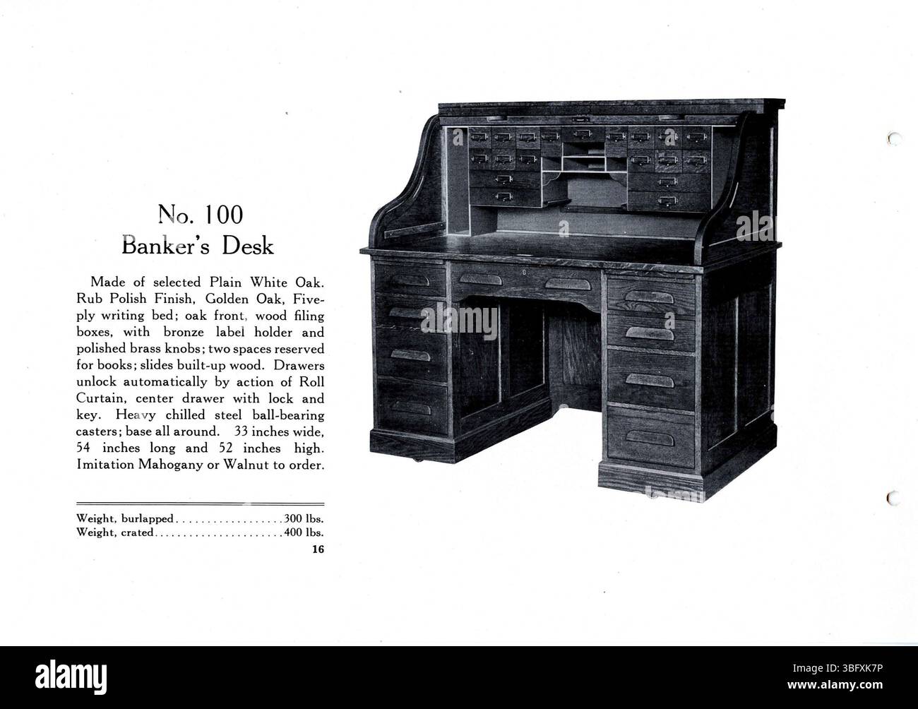 A 1915 pamphlet by the Jasper Desk Company featuring a range of office ...