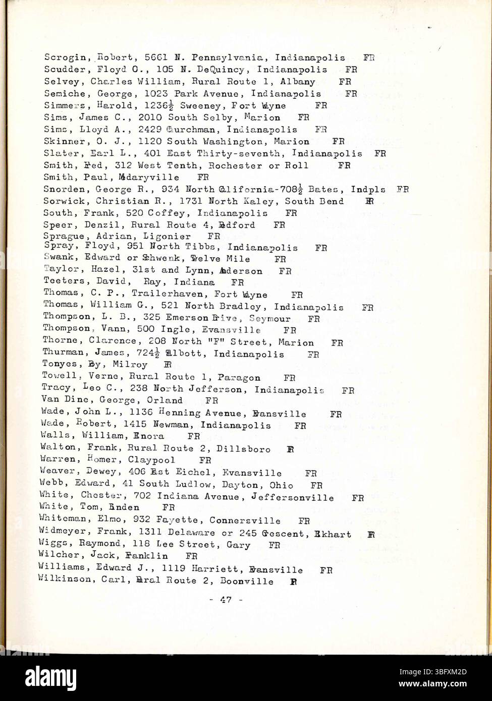 This page from the August 1940 Indiana Law Enforcement Digest contains ...
