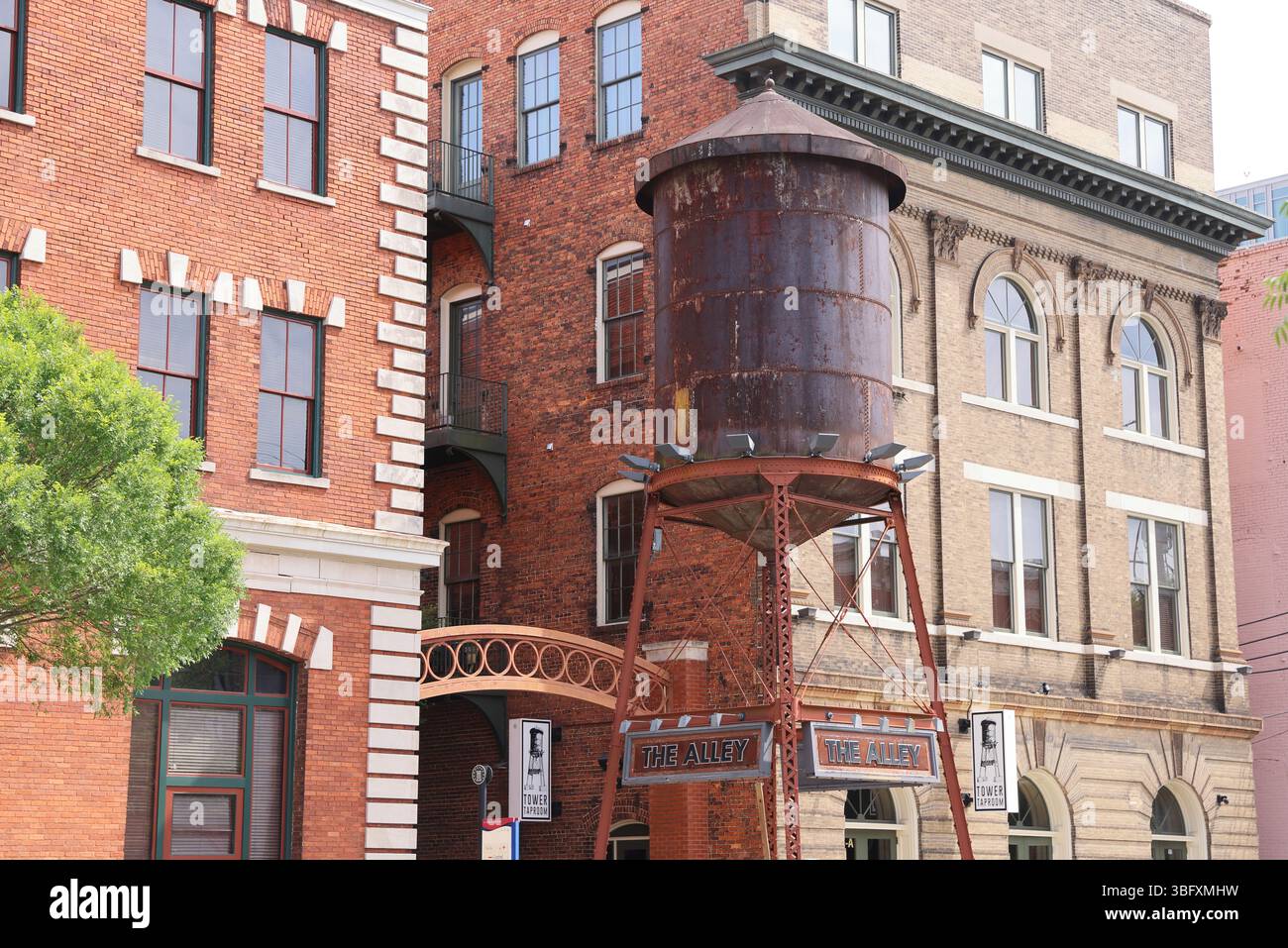 The historic Alley in Montgomery. Alabama, a vibrant, entertainment ...
