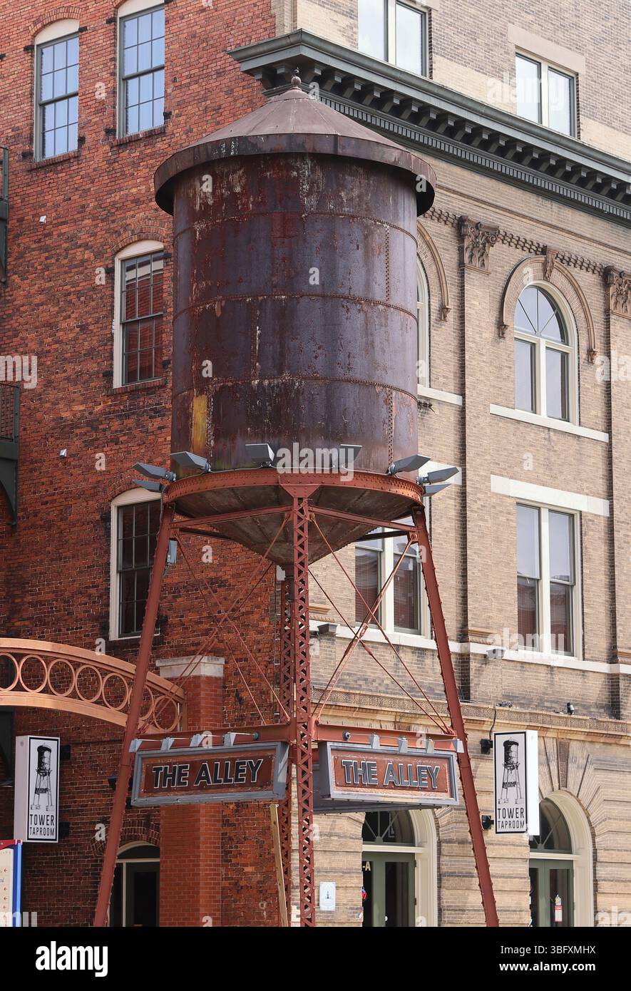The historic Alley in Montgomery. Alabama, a vibrant, entertainment ...