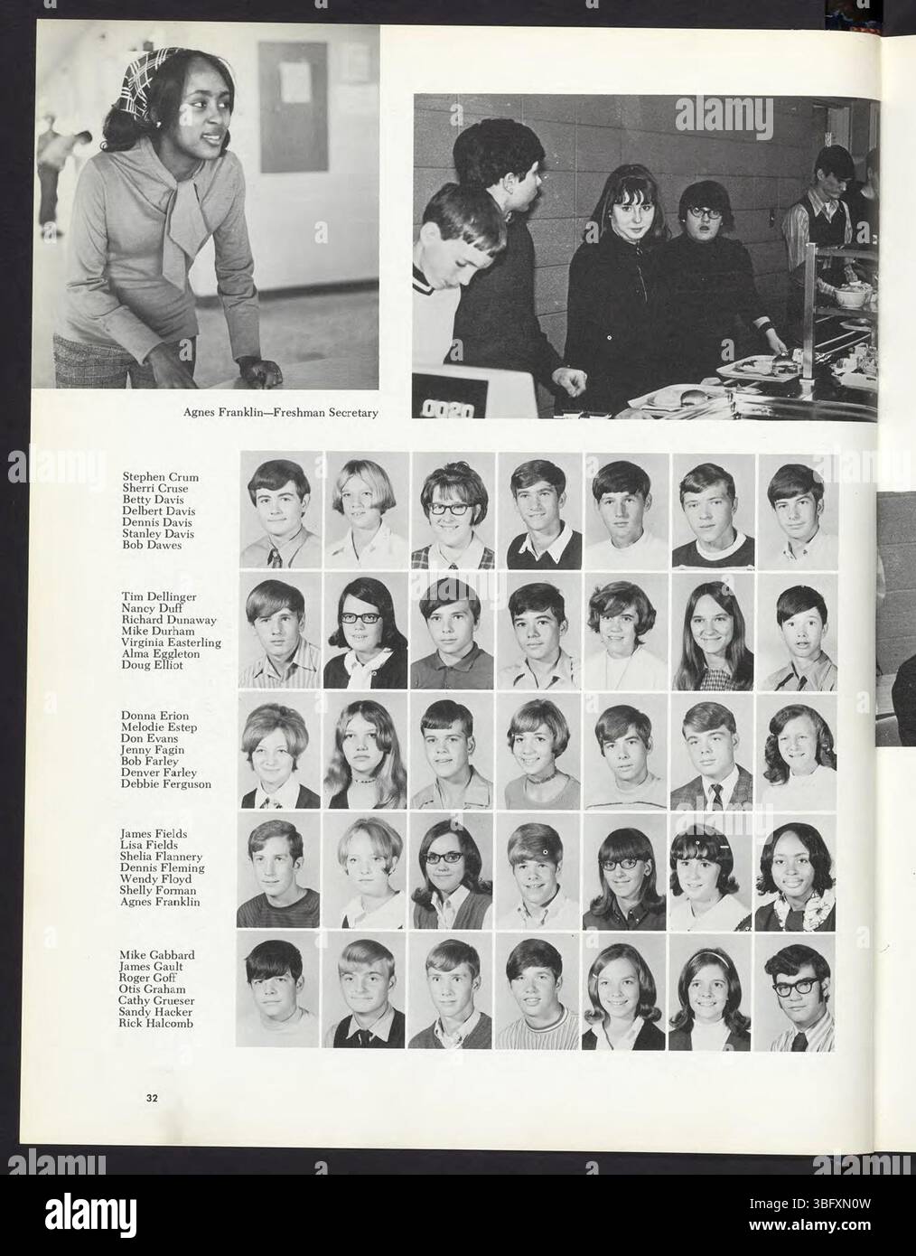 This page of the 1971 Edgewood High School yearbook highlights notable ...
