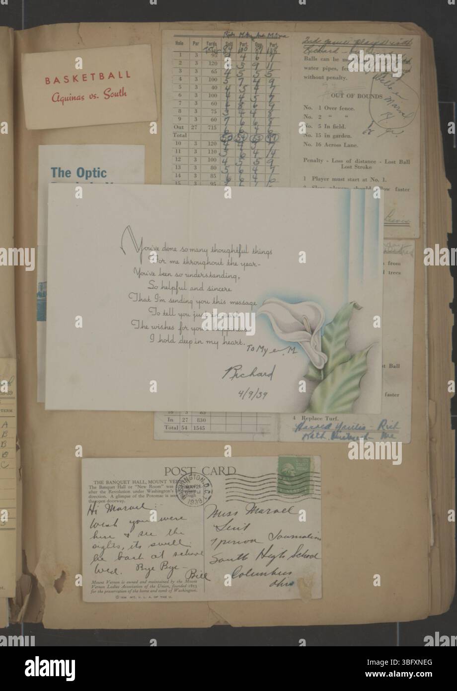 This scrapbook, created by Marvel Lent in the 1930s, captures life in ...