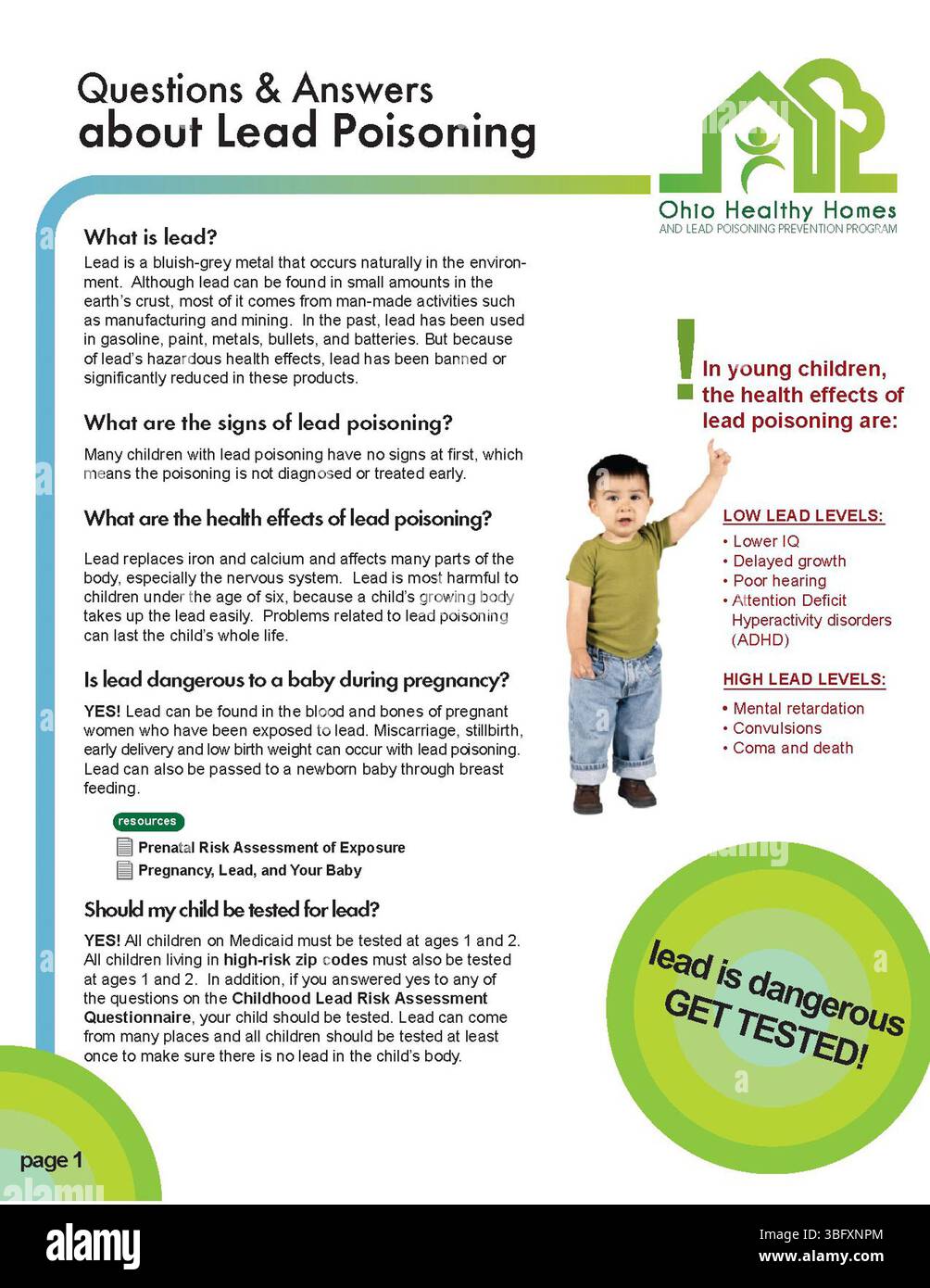 This document, part of the Ohio Healthy Homes and Lead Poisoning ...