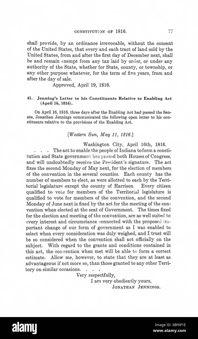 Page 320 of 'Vol. 1, Constitution Making in Indiana' (1971) delves into ...