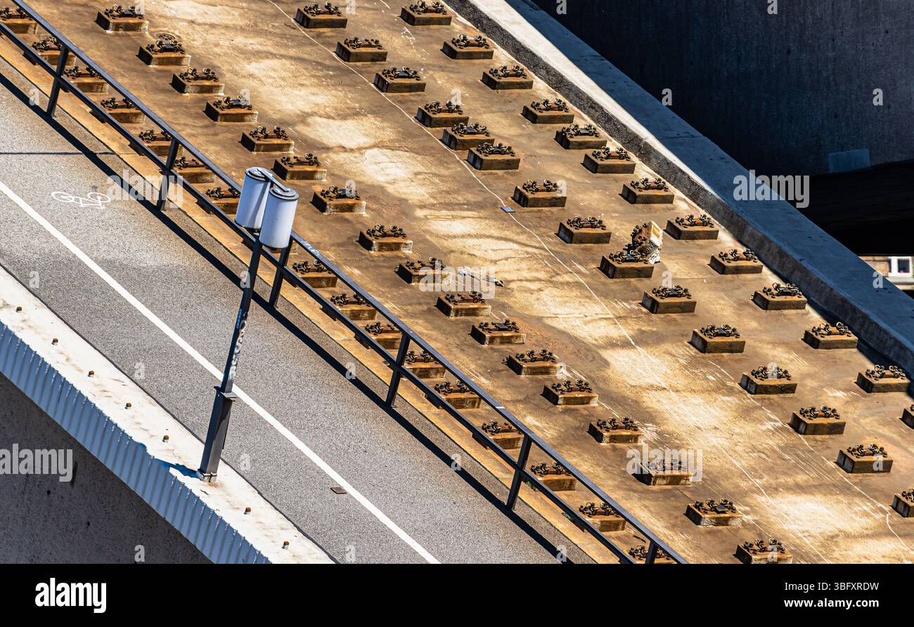 Dresden, Germany, 26th Apr 2025: On the rubble of the collapsed Carola ...