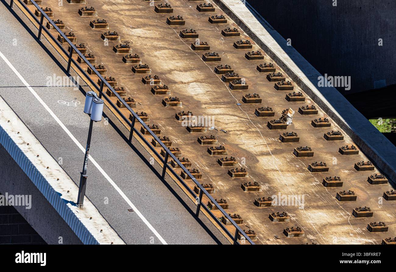 Dresden, Germany, 26th Apr 2025: On the rubble of the collapsed Carola ...