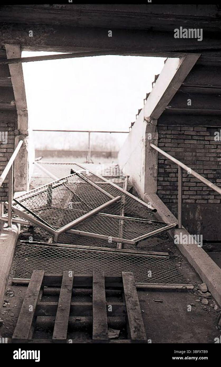 Views of the early stages of renovation at Jet Stadium in 1976 ...