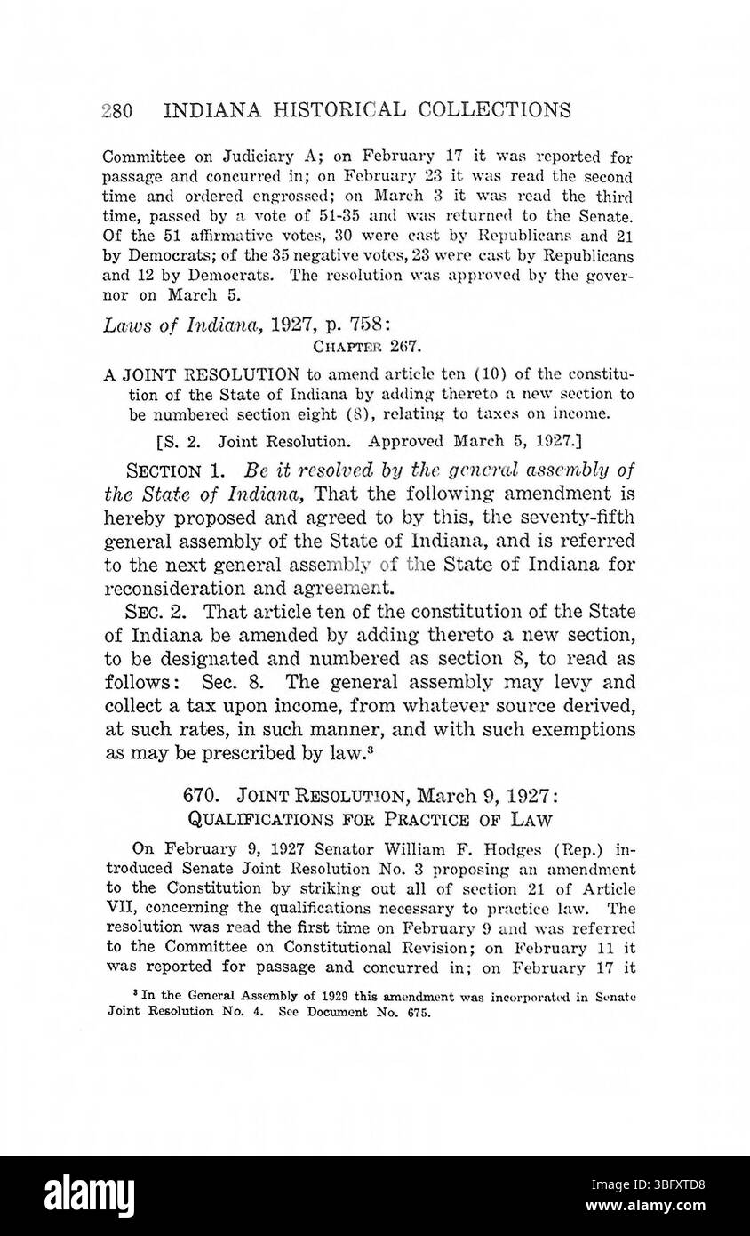 This page from *Vol. 3, Constitution Making in Indiana* (1977 ...