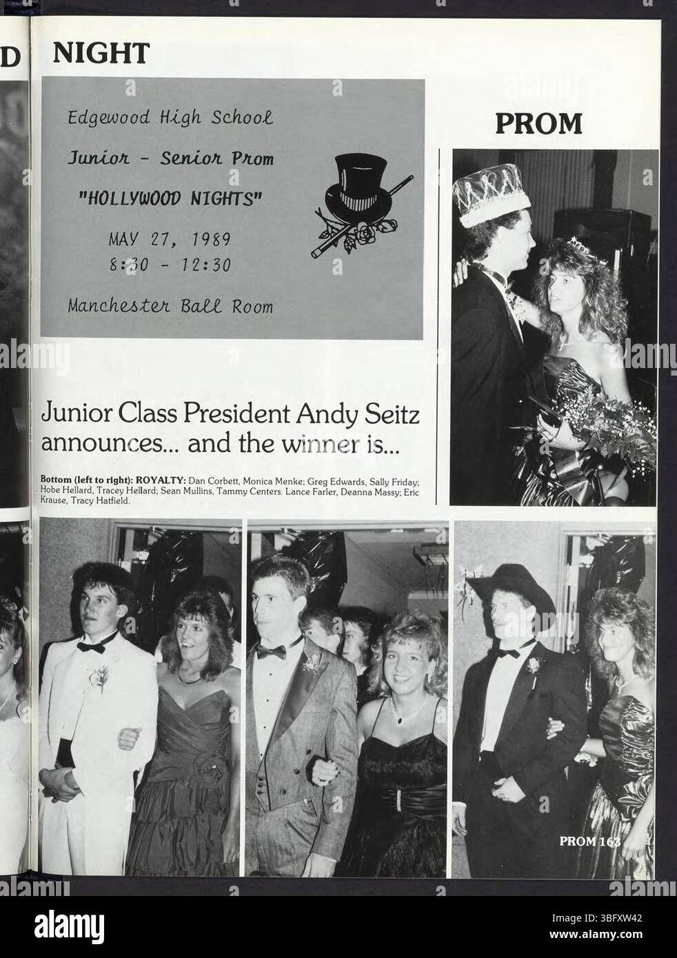 The 1989 *Edgewood High School* yearbook features additional student ...