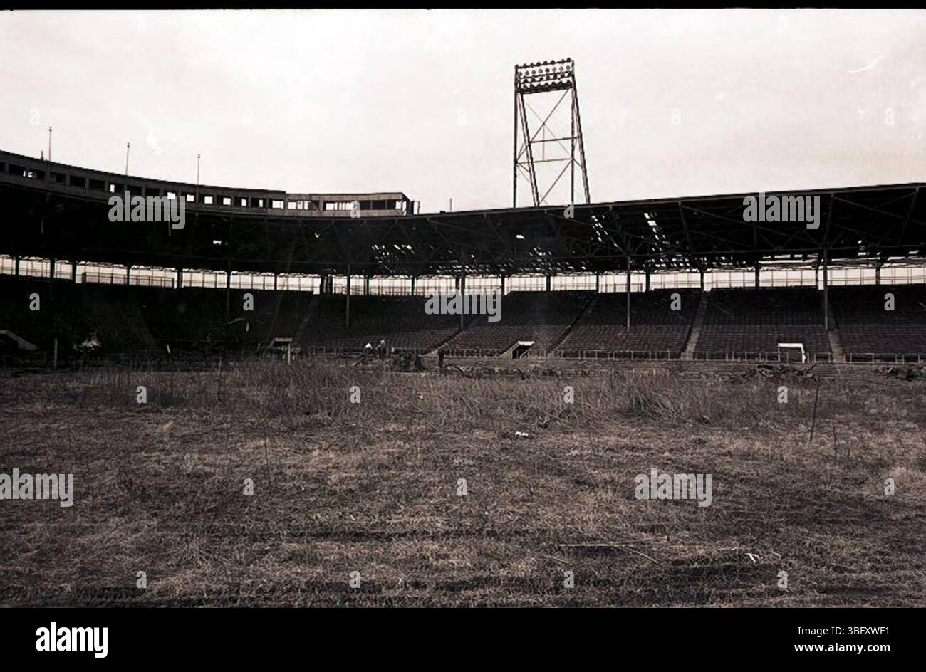 This photograph from 1976 shows the early stages of the renovation of ...