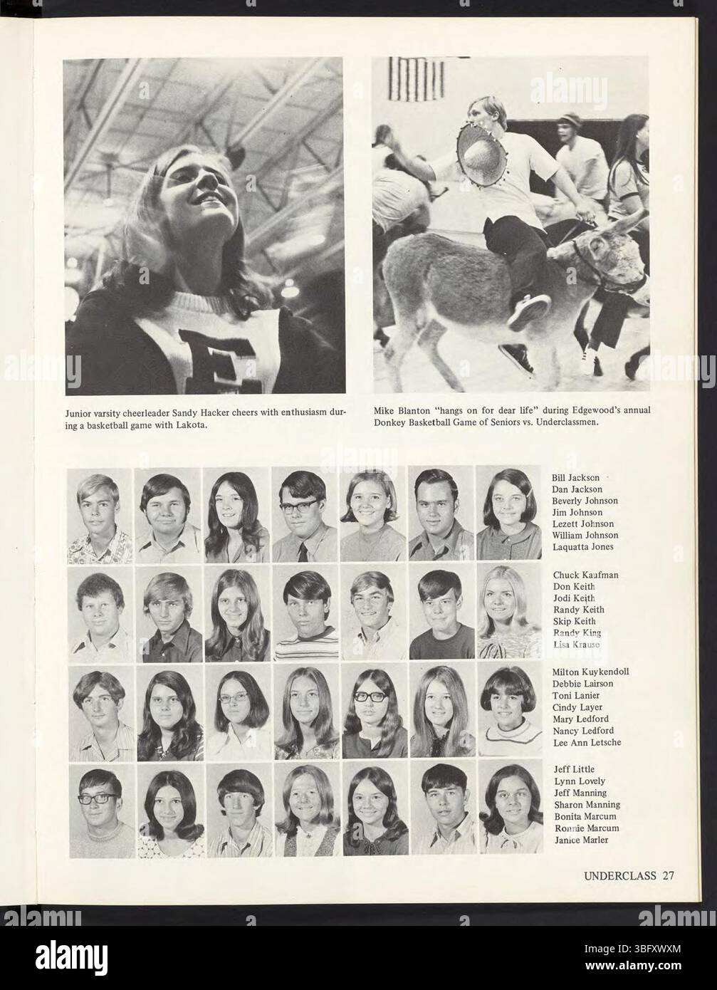 The 1972 Edgewood High School yearbook concludes with the senior class ...