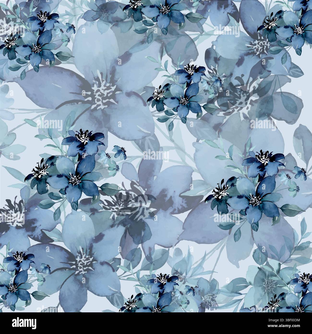 Loose watercolor flowers hi-res stock photography and images - Alamy