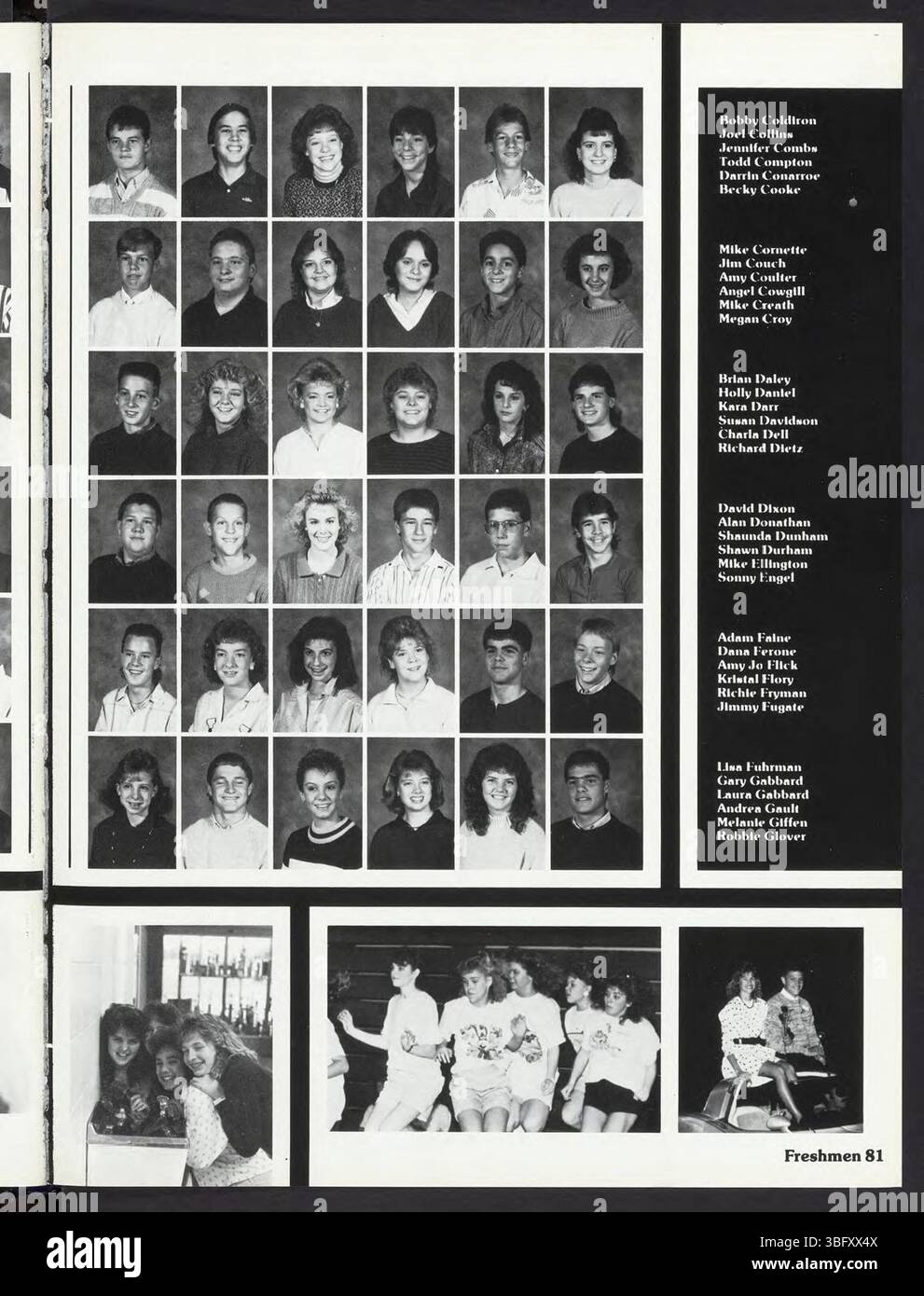 The 1988 Edgewood High School yearbook captures a range of student ...