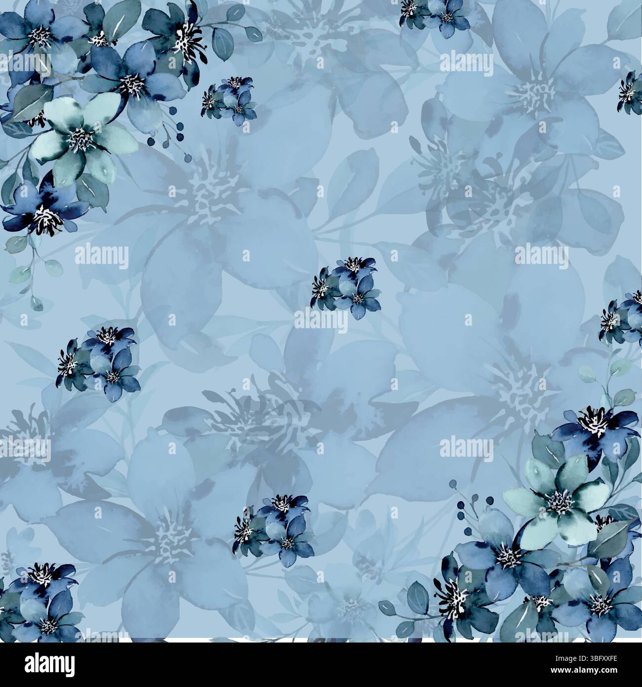 Loose watercolor flowers hi-res stock photography and images - Alamy