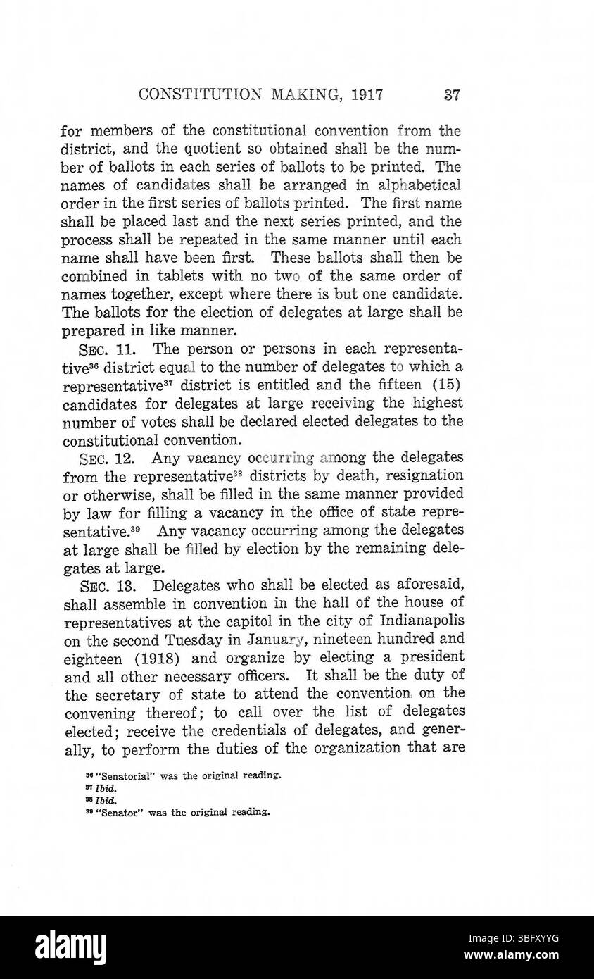 This page from *Vol. 3, Constitution Making in Indiana* (1977) provides ...