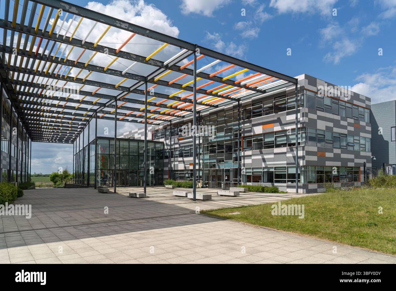 The Hauser Forum and the Broers Building in Cambridge Stock Photo - Alamy