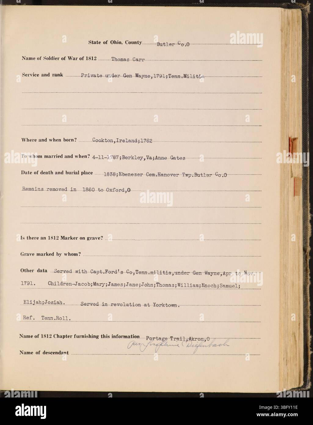 This 1939 archival volume contains a detailed list of burial sites for ...