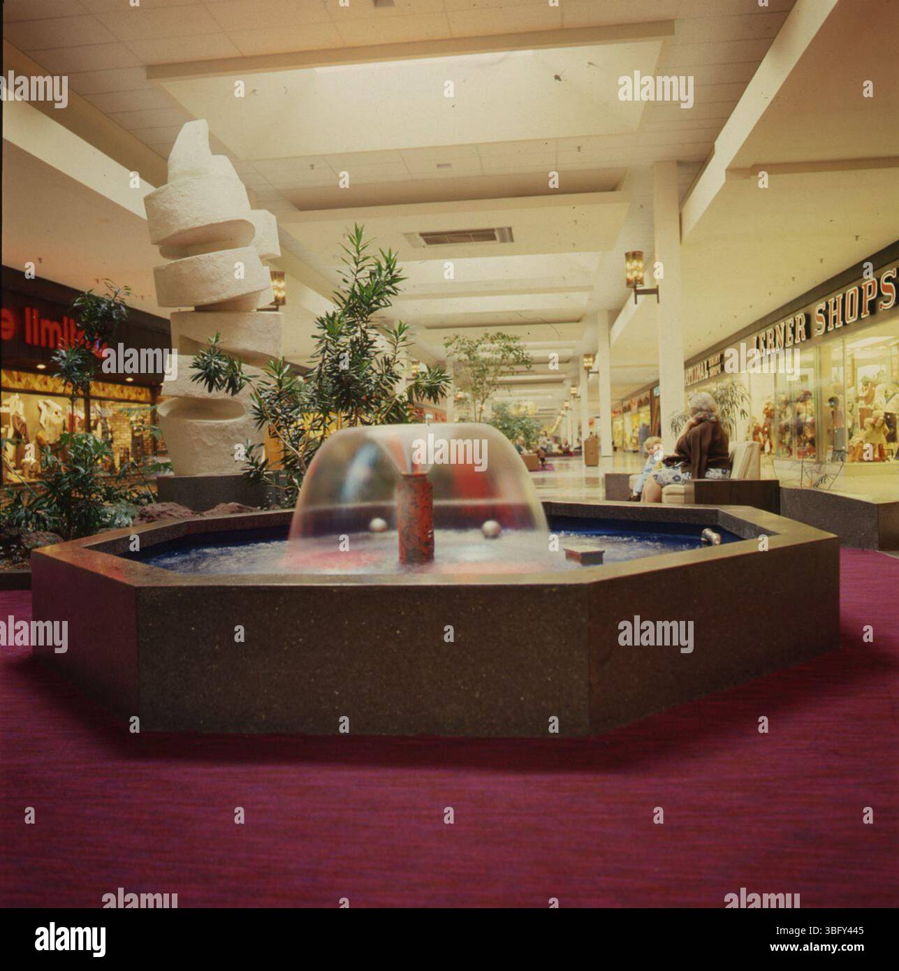 This 1984 interior view shows Northland Mall in Columbus, Ohio ...