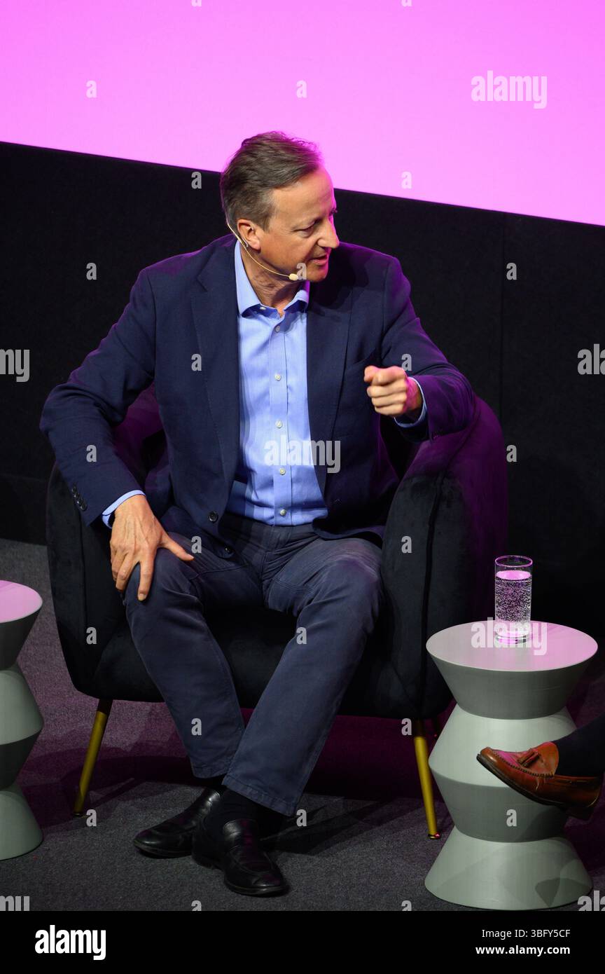 London, England, June 03, 2025. David Cameron, John Bell and Tom ...