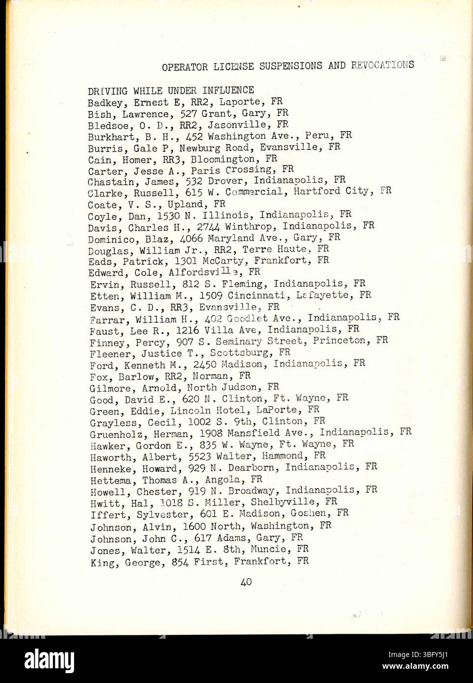 This page of the Indiana Law Enforcement Digest from November 1940 ...