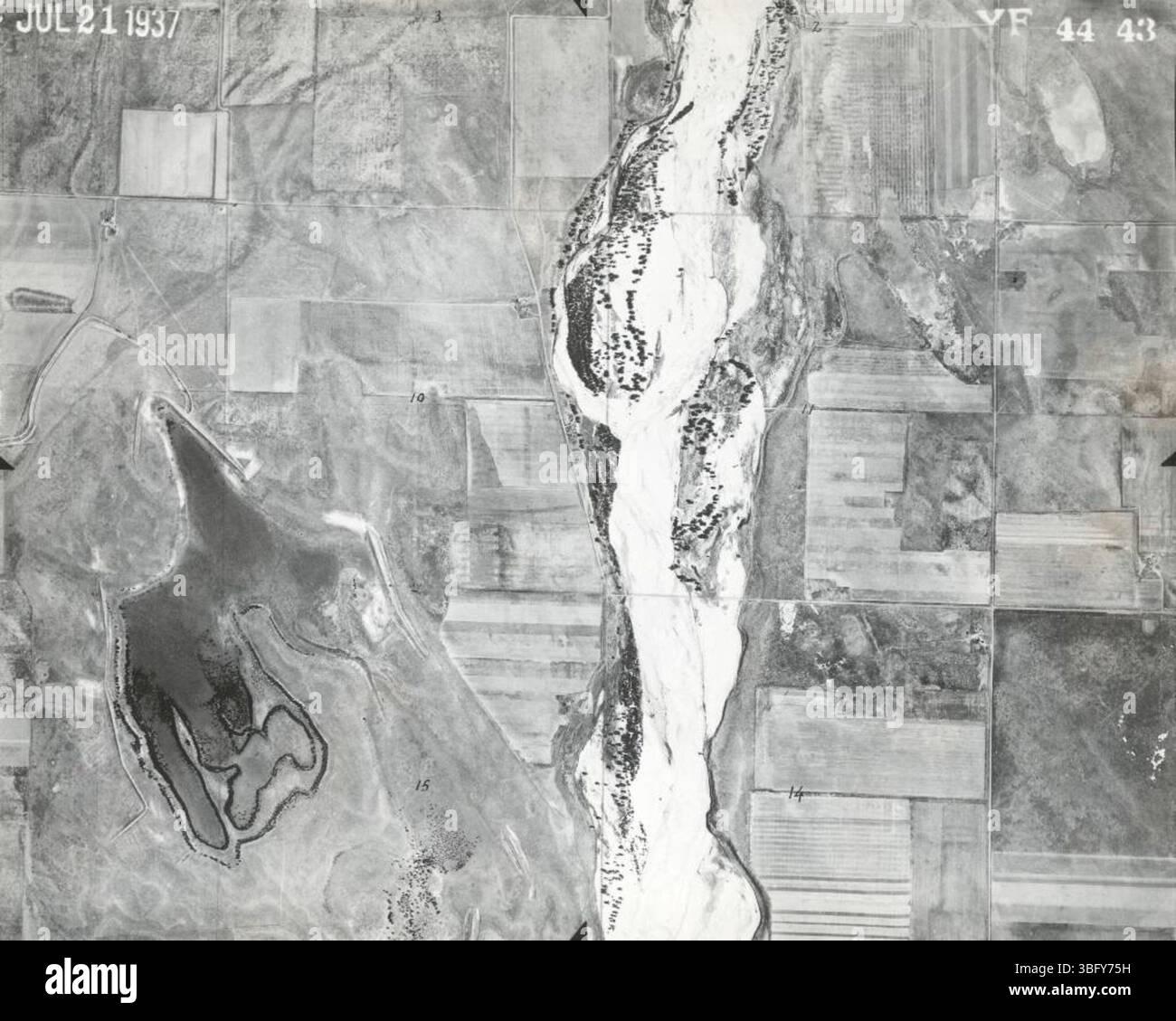 YF 44-43 is a 1:20,000 scale topographic map showing landforms ...