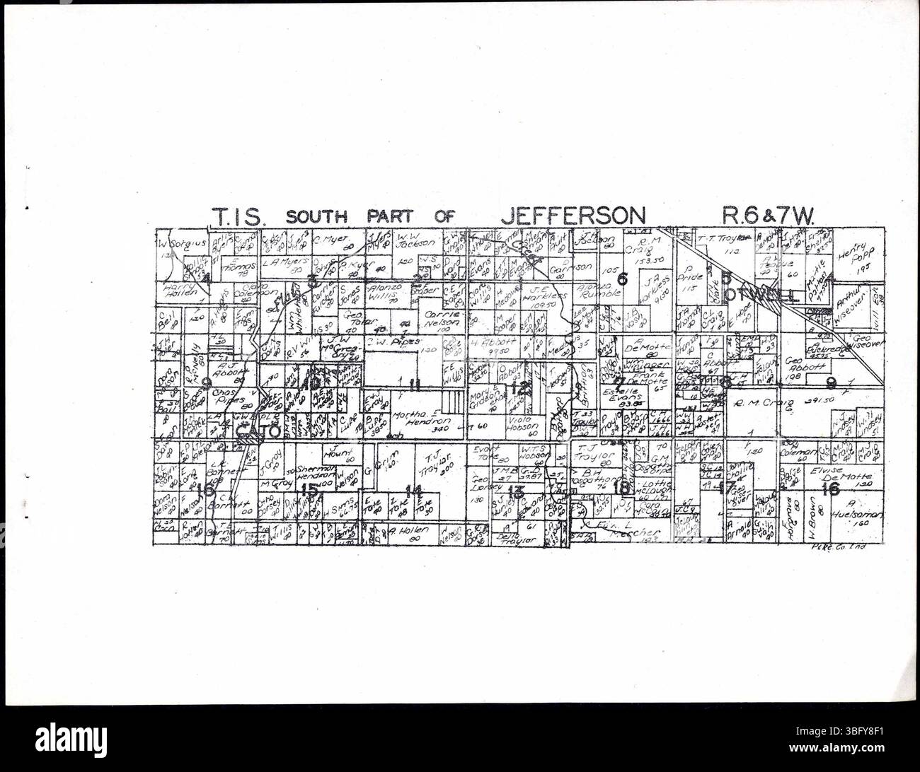 This plat book from 1927 shows detailed land divisions, township ...