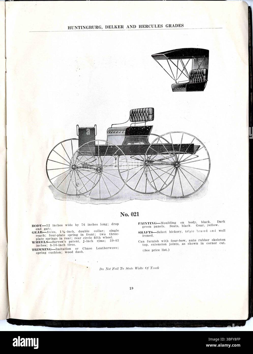 This is catalogue no. 40 from Huntingburg Wagon Works, circa 1910 ...
