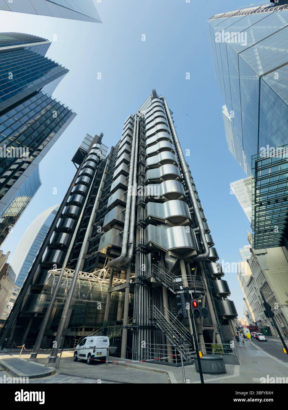 London, England – April 27, 2025: The iconic Lloyds of London building ...