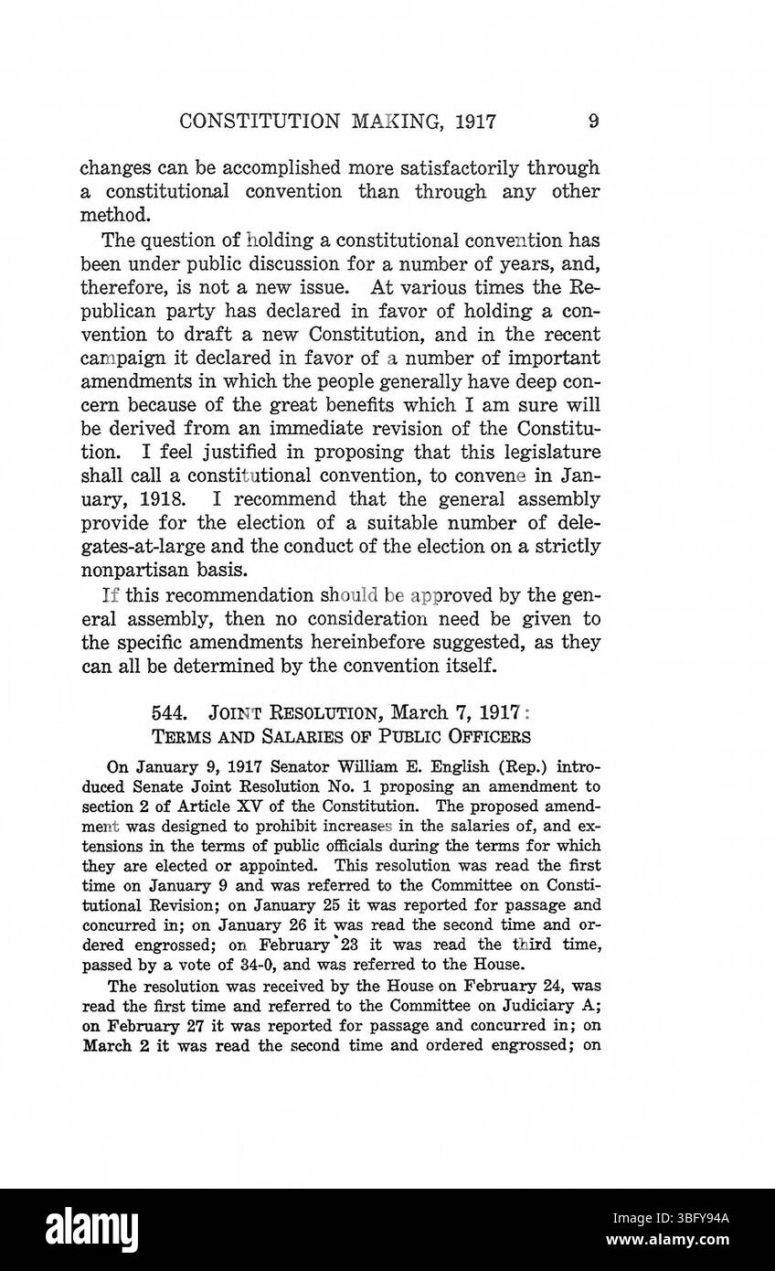 Page 30 of *Constitution Making in Indiana, Vol. 3* (1977) discusses ...