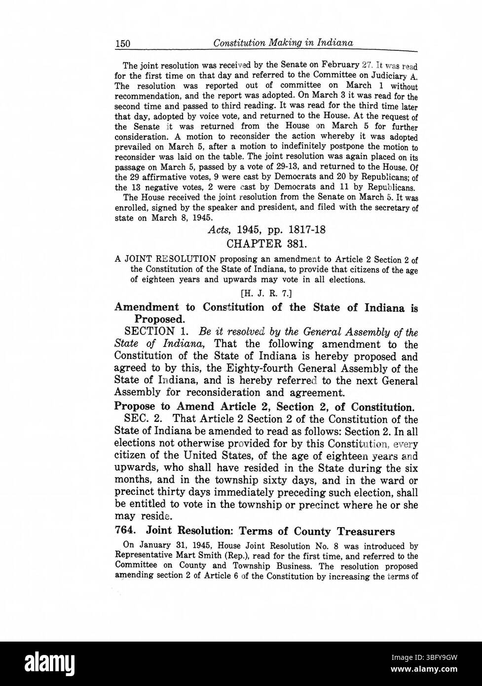 Page 174 of *Constitution Making in Indiana*, Volume 4 (1994), captures ...