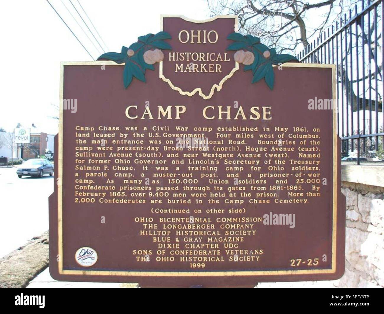 Photograph of Camp Chase Cemetery, originally a Union prison for ...
