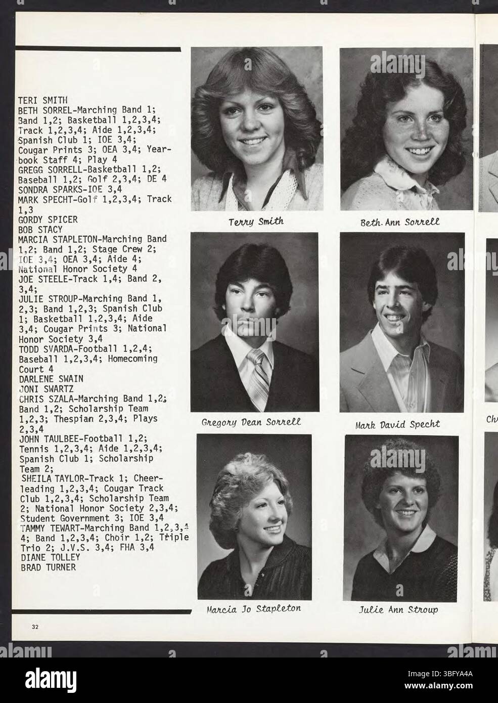 This page from the 1980 Edgewood High School yearbook highlights ...