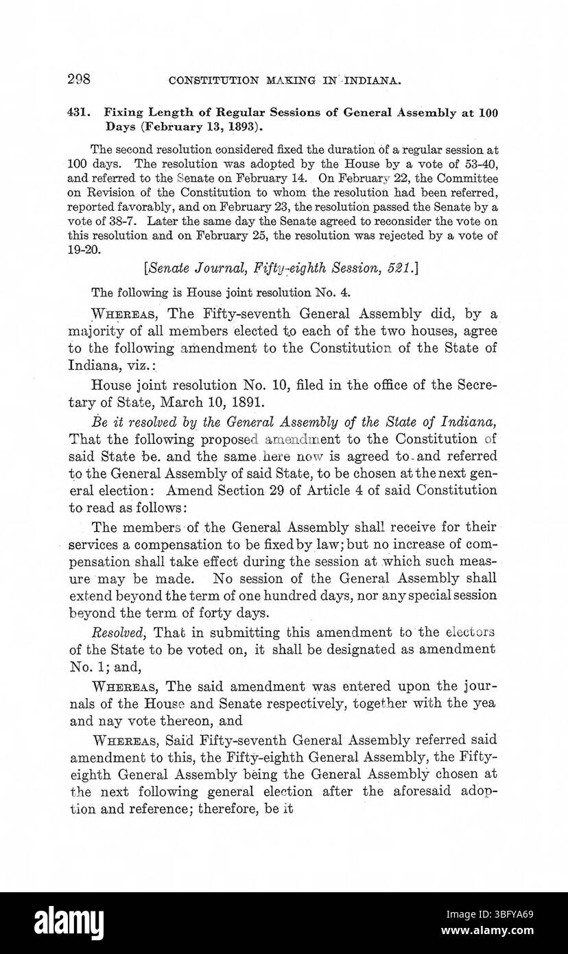 This page from Volume 2 of 'Constitution Making in Indiana' (1975 ...