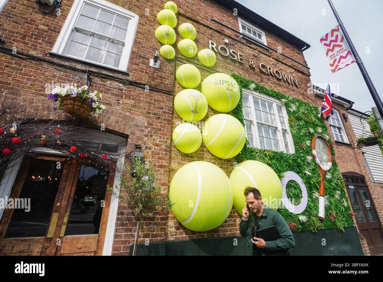 London, UK. 3 June 2025 . The Rose and Crown pub in Wimbledon Village ...