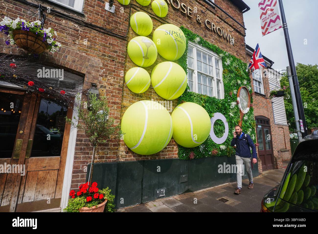 London, UK. 3 June 2025 . The Rose and Crown pub in Wimbledon Village ...