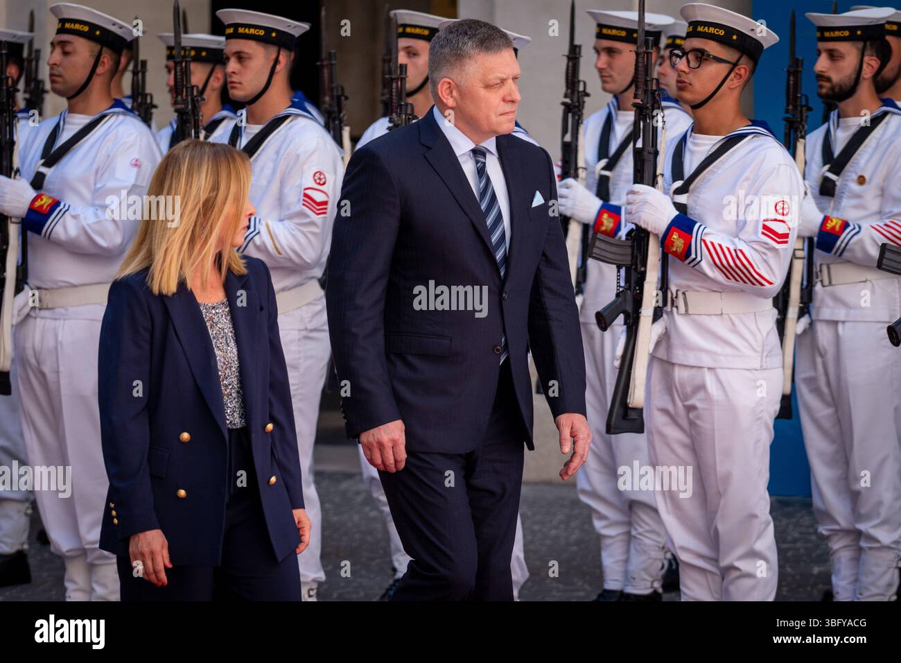 Rome, Italy. 03rd June, 2025. Italian Prime Minister Giorgia Meloni and ...