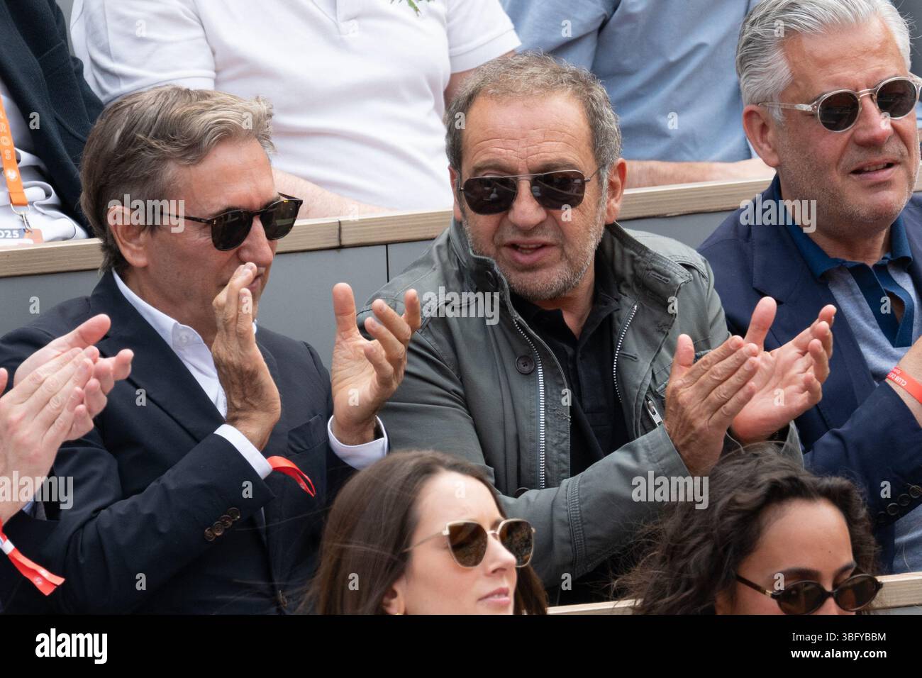 Patrick Timsit attends the Roland Garros 2025 tournament on June 3 ...