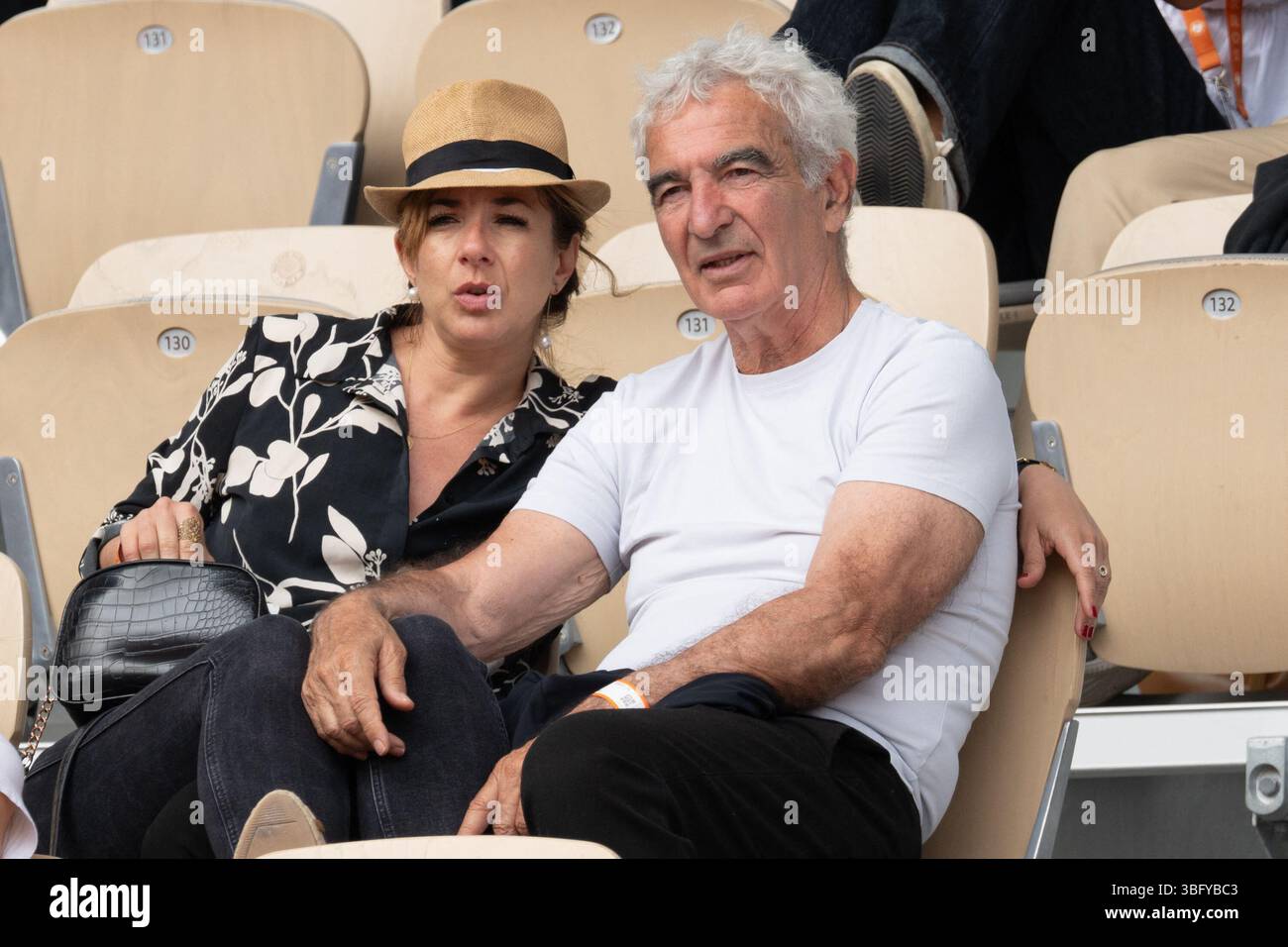 Raymond Domenech attends the Roland Garros 2025 tournament on June 3 ...