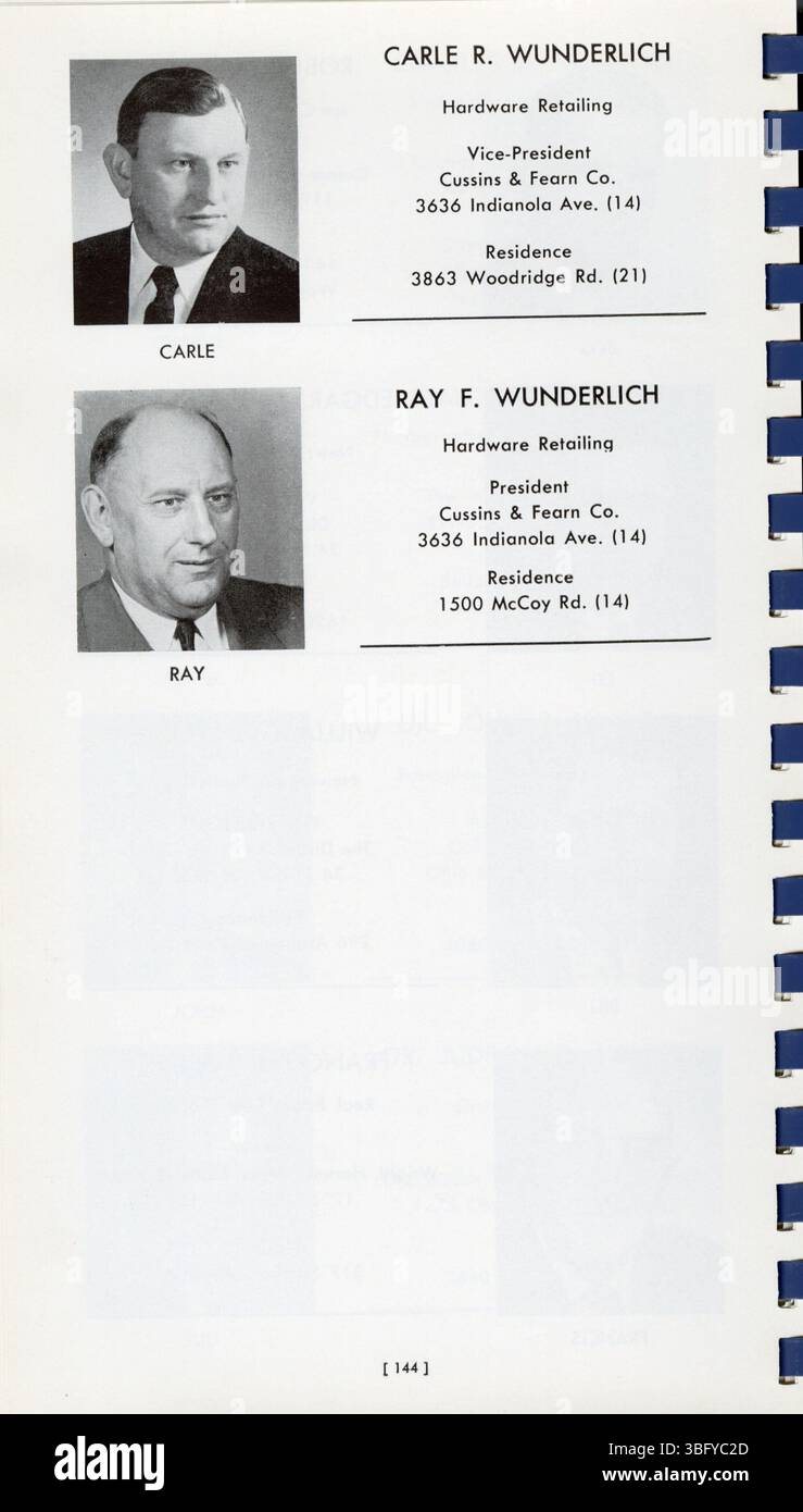 This 1962-1963 directory of the Columbus Rotary Club lists the names of ...
