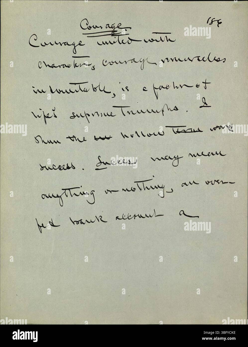 Handwritten manuscript titled 'Power Behind the Throne' by William ...