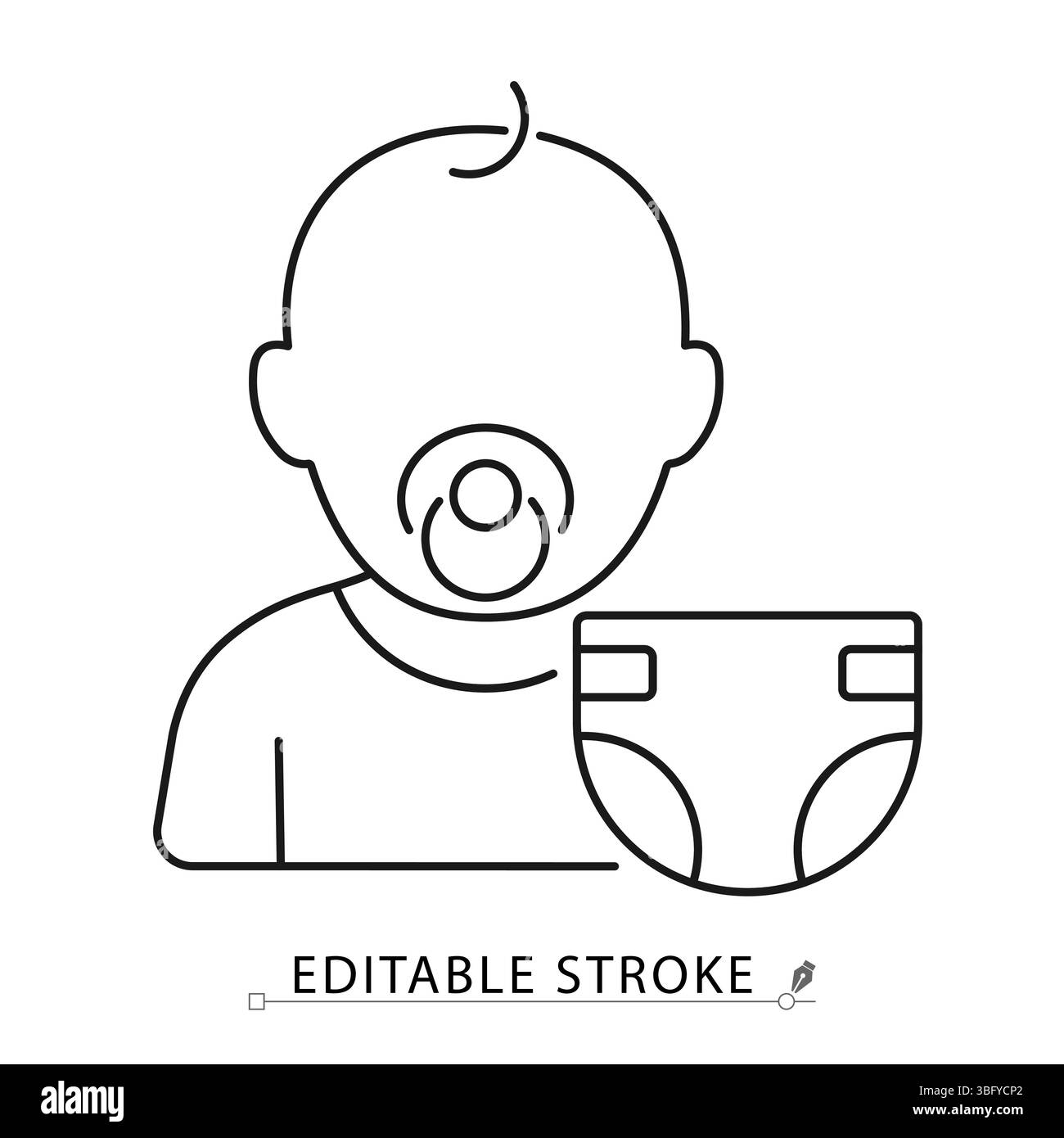 Baby changing in nursery Stock Vector Images - Alamy