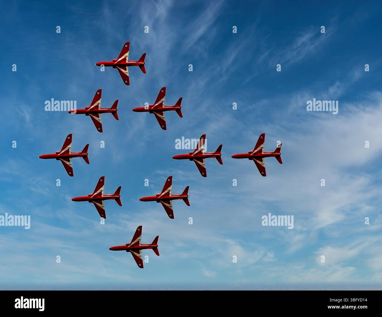 The Red Arrows display team Stock Photo - Alamy