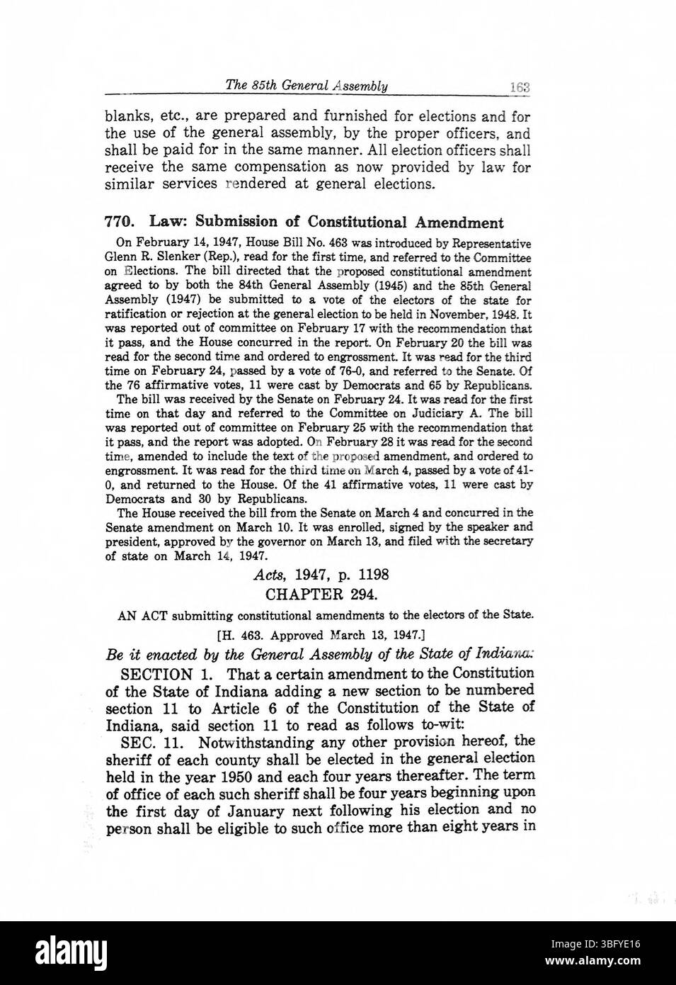 This page from *Vol. 4, Constitution Making in Indiana* (1994) examines ...