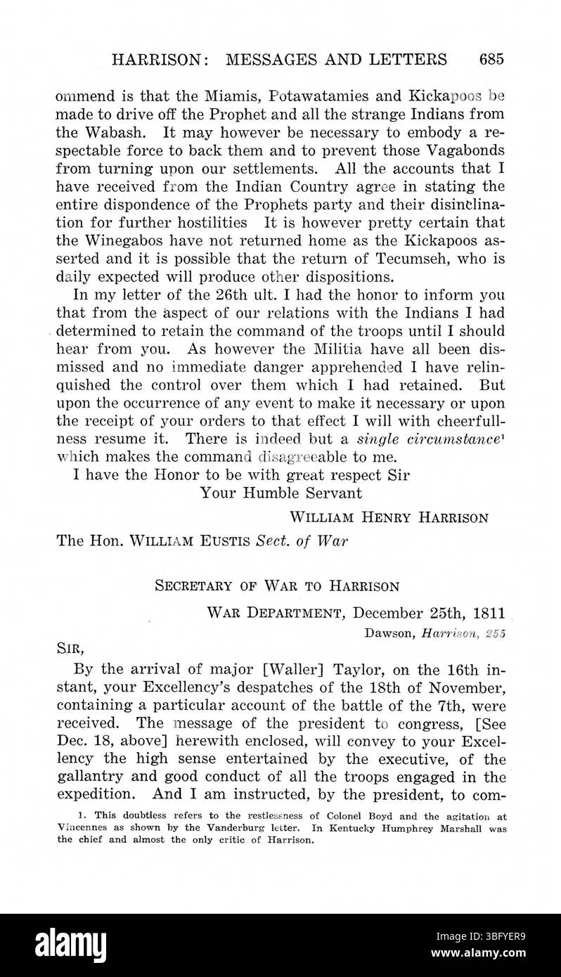 This section of the 1922 two-volume set of 'Messages and Letters of ...