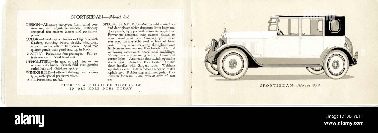 Page 6 details the Cole Aero-Eight’s chassis construction, eight-in ...