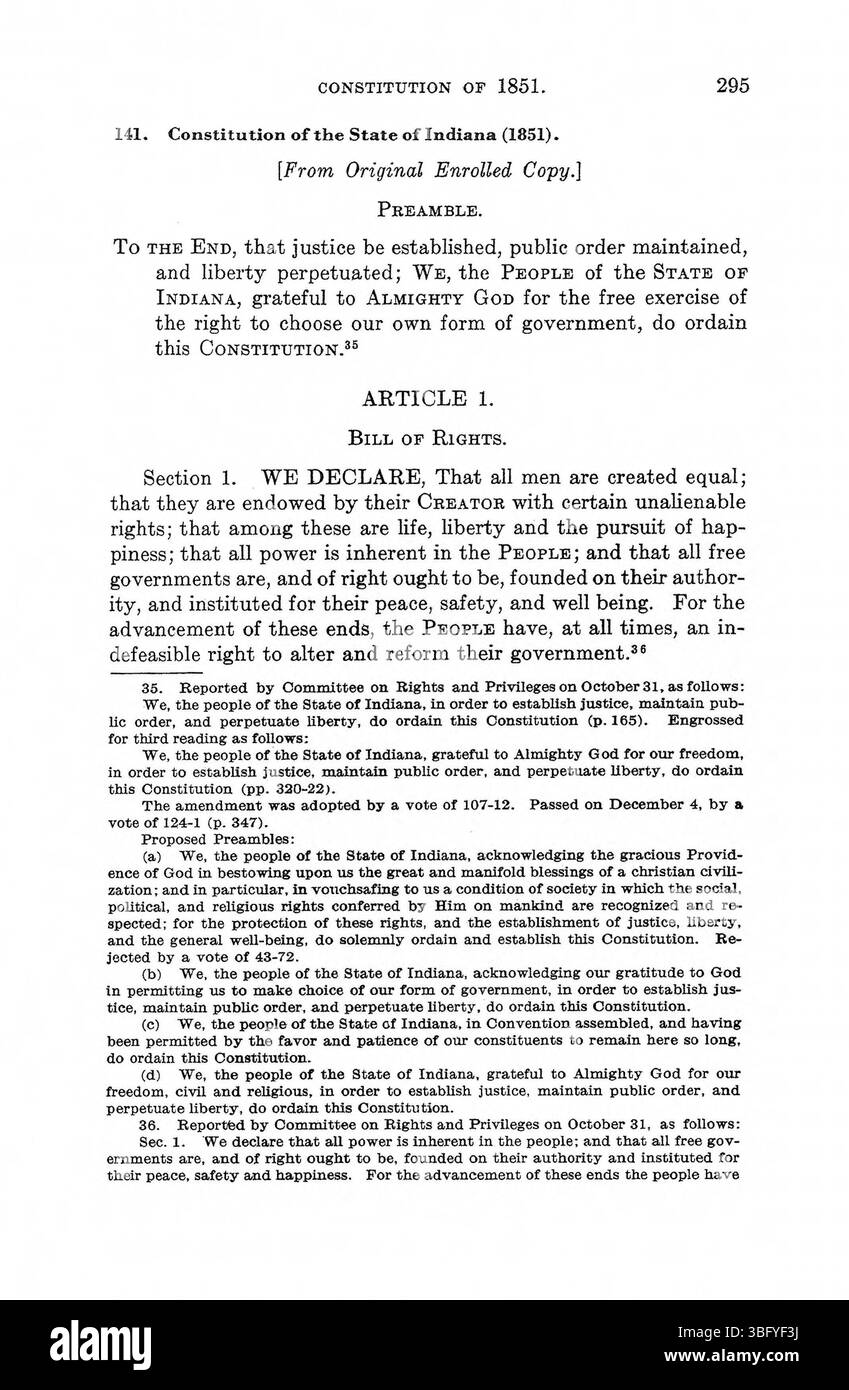 This section of 'Constitution Making in Indiana' (1971) highlights the ...
