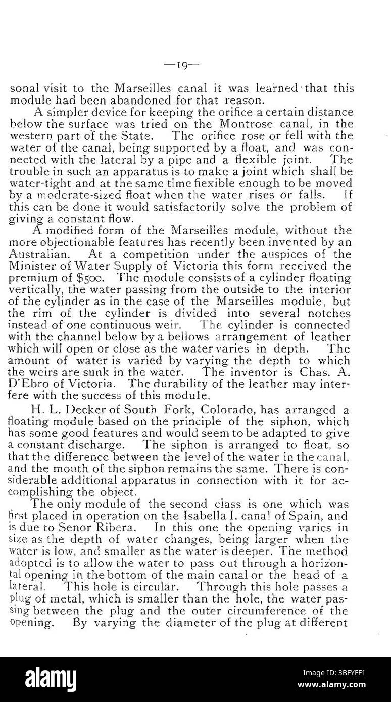 Page 19 of *The Measurement and Division of Water* (1894) explores ...
